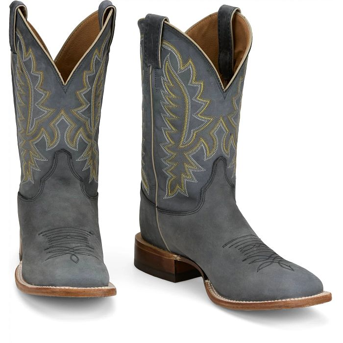 Justin Rancho 11" Western Weathered Grey Mens Boots– Jack’s Western and ...