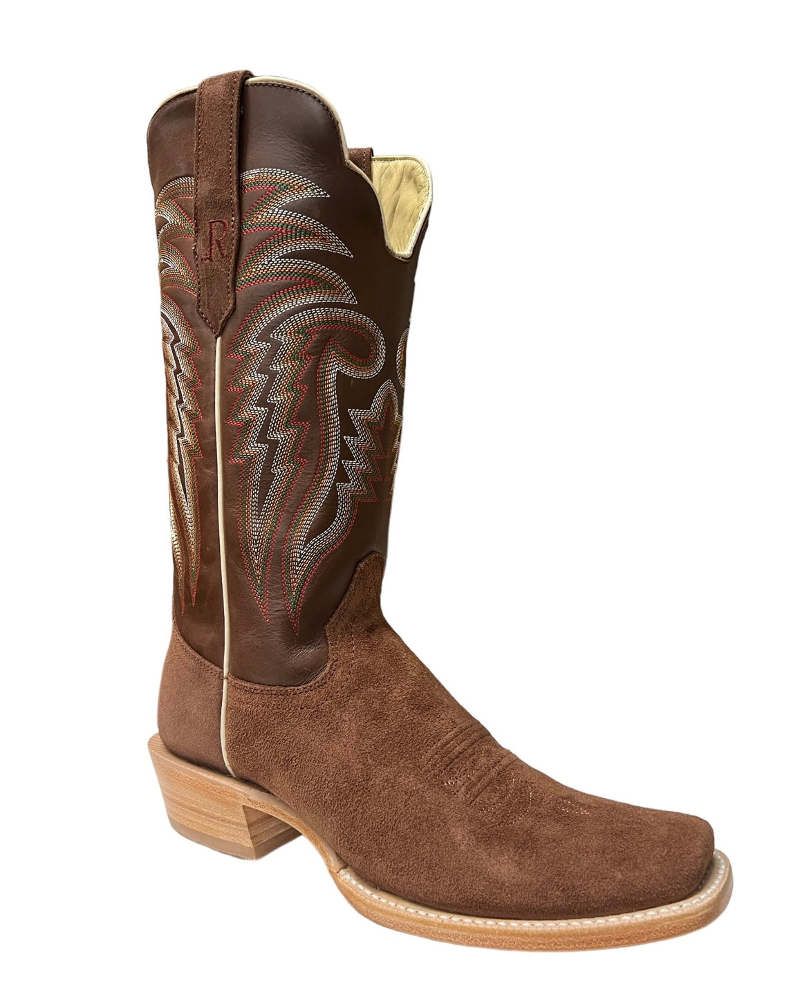 R Watson Men's R. Watson Chocolate Rough Out Wide Square Toe Boot– Jack ...