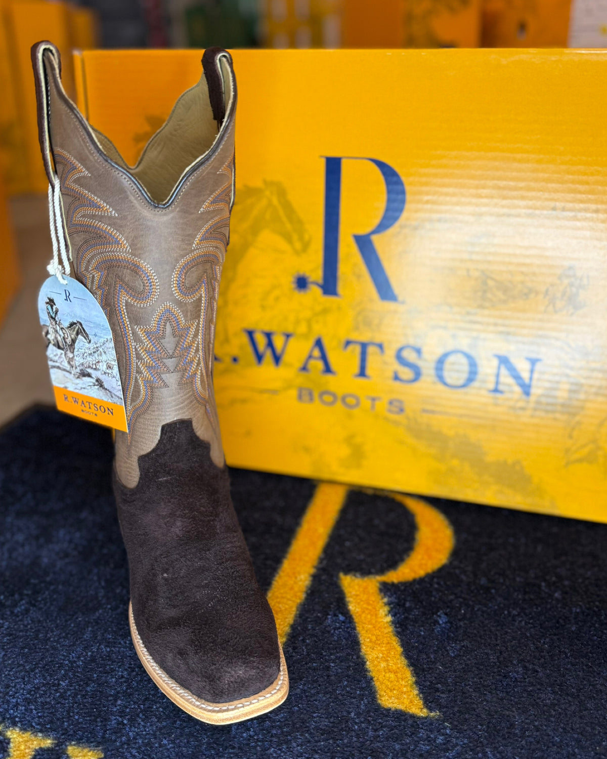 R. Watson Chocolate Roughout Deer Ladies Boot– Jack’s Western and ...